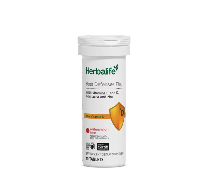 Best Defense® Plus Lima y sandía 10 Tabletas | Herbalife Puerto Rico