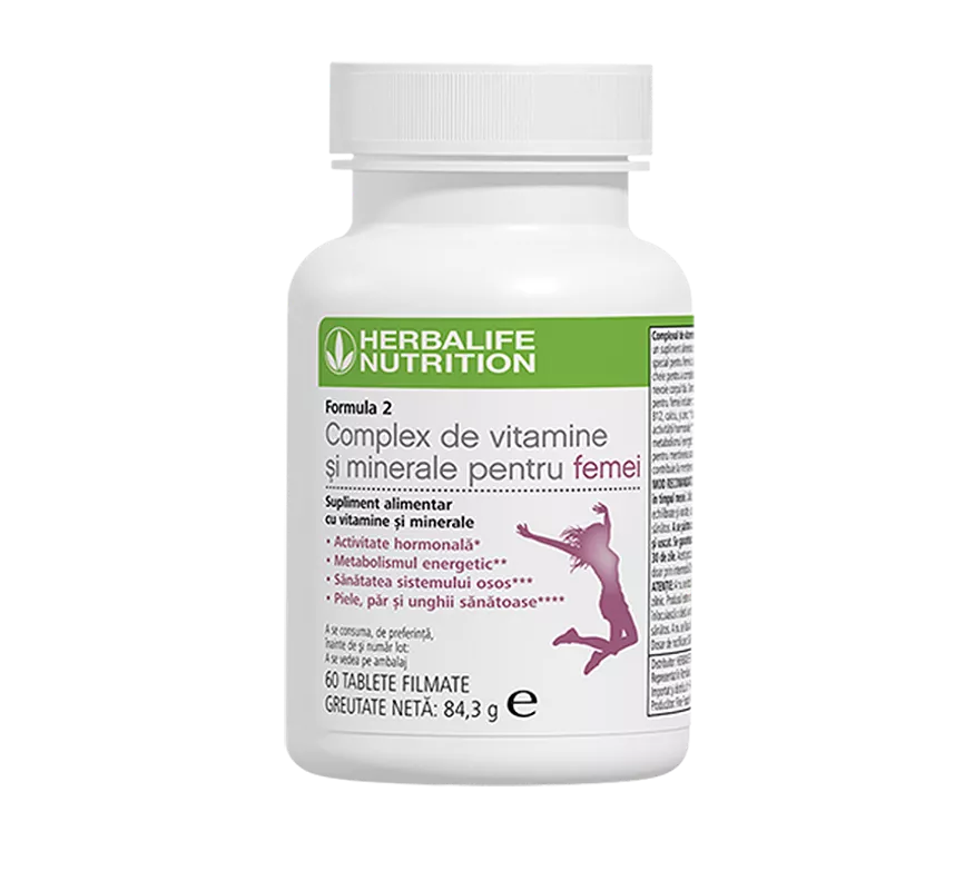 Formula 2 Complex de Vitamine și Minerale pentru femei | Herbalife Moldova