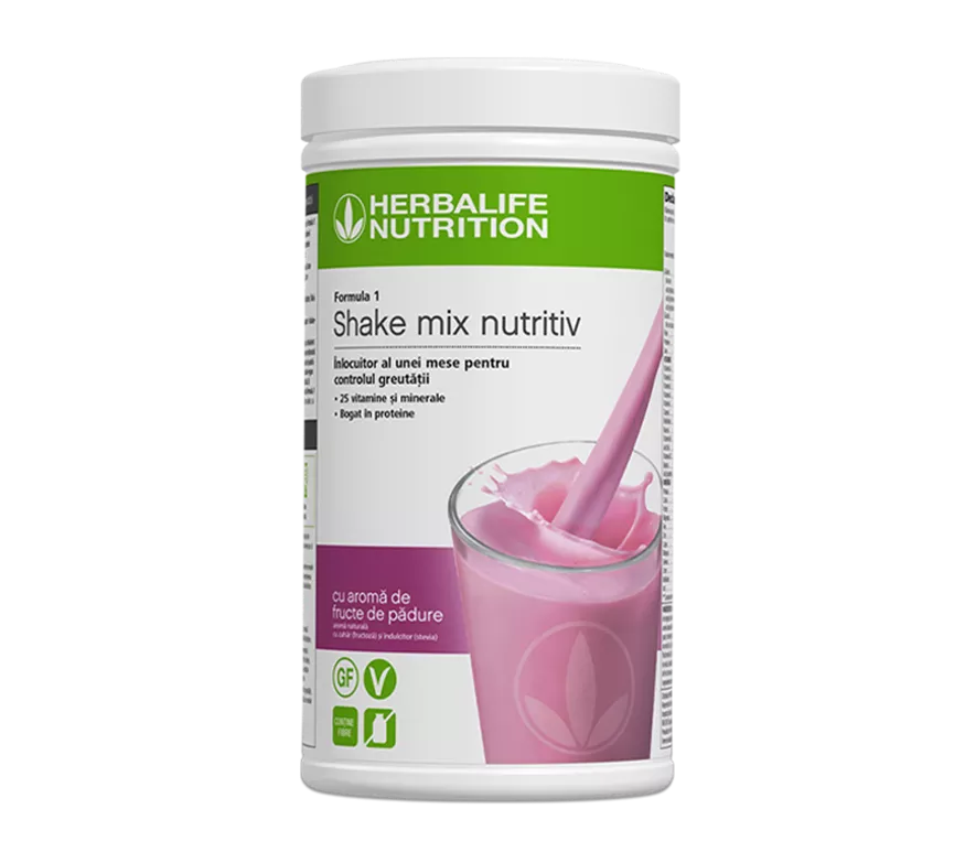 Formula 1 Shake Mix Nutritiv cu aromă de Fructe de Pădure | Herbalife ...