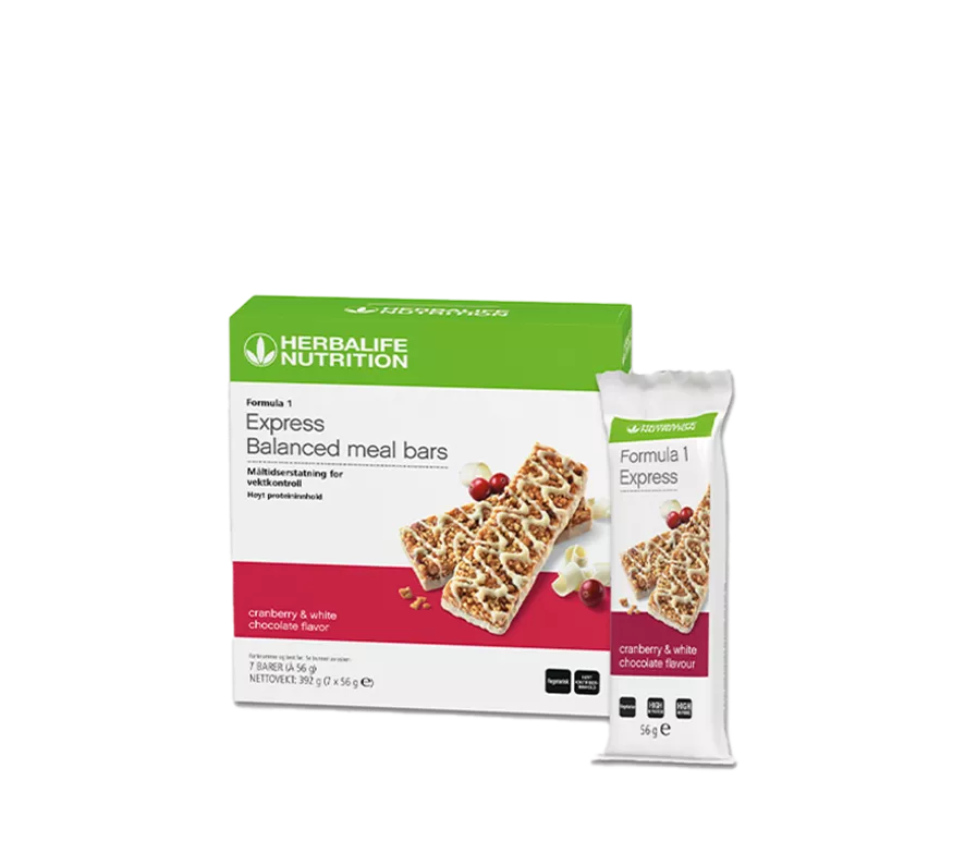 Formula 1 Express Balanced Meal Bar Cranberry & White Chocolate flavor ...