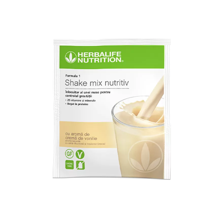 Formula 1 Shake Mix Nutritiv cu aromă de Cremă de Vanilie | Herbalife ...